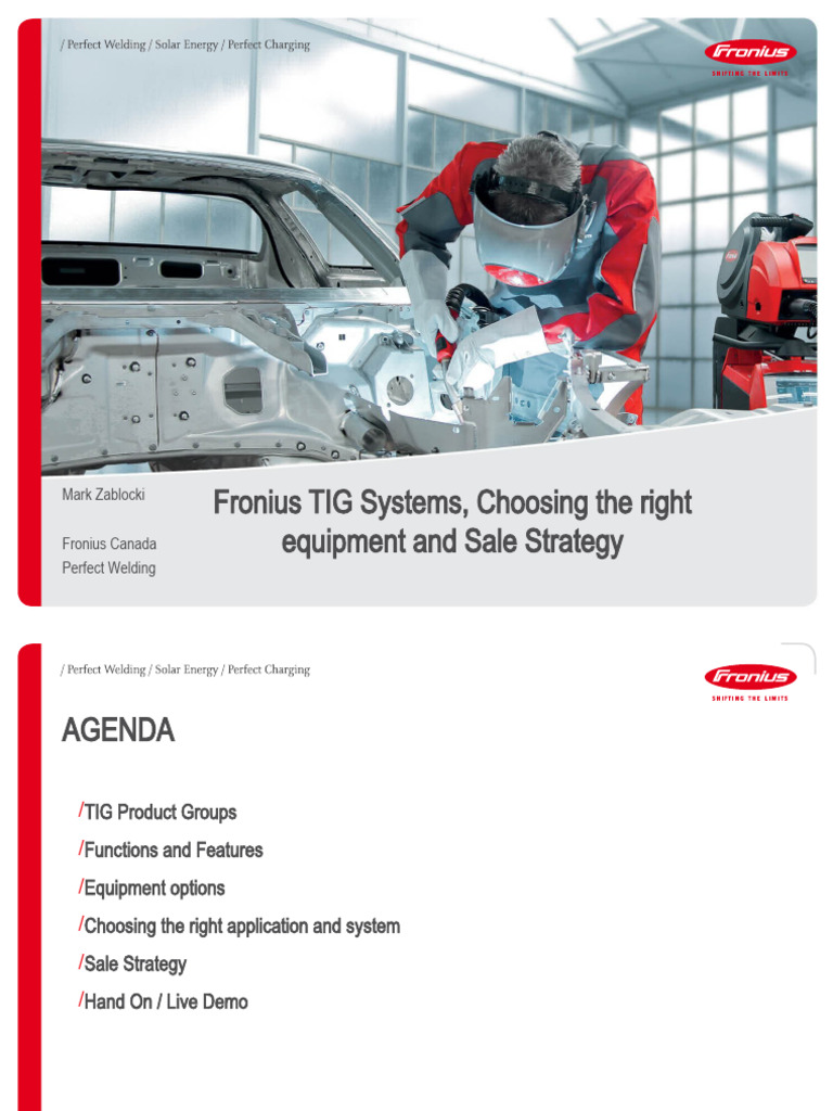Fronius TIG Applications and Choosing the Right System Jan2016 | PDF | Welding | Construction