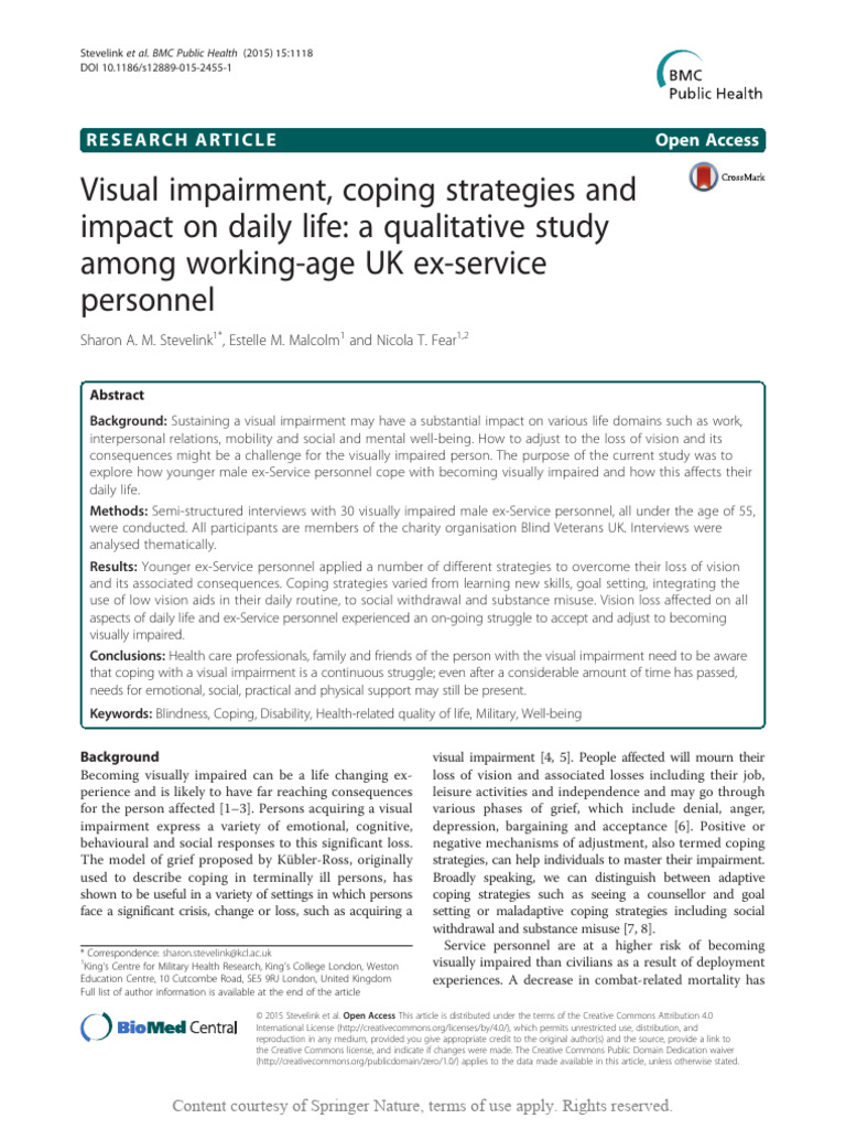 Visual_impairment_coping_strategies_and_impact_on_ | Download Free PDF | Visual Impairment ...