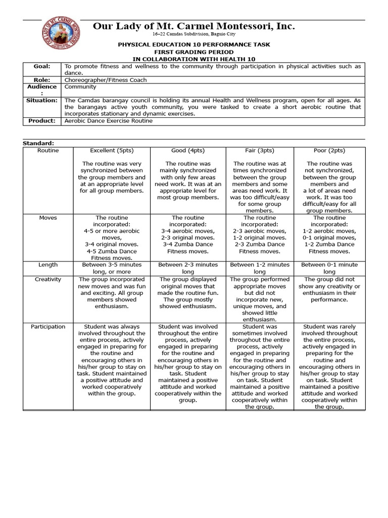 Grade 10 First Grading PE and Health PT | PDF | Physical Exercise | Physical Fitness