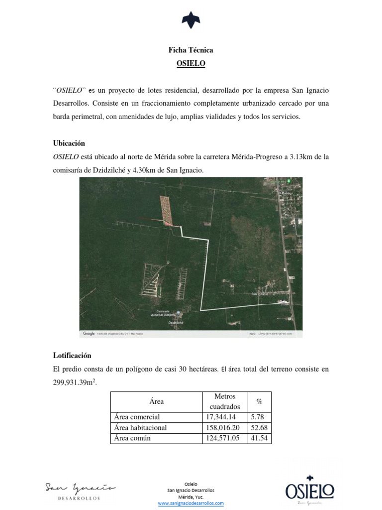 Ficha Técnica Osielo | PDF