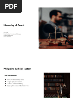 Philippine Court Hierarchy Explained | PDF | Supreme Courts | Jurisdiction