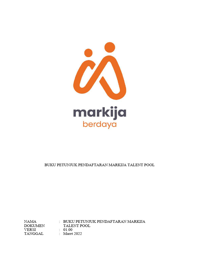 Buku Petunjuk Pendaftaran Markija Talent Pool-compressed | PDF
