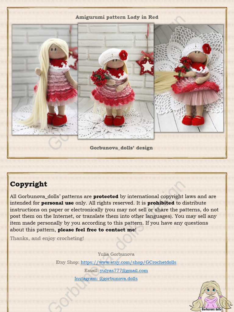 Boneca | PDF | Crochet | Yarn