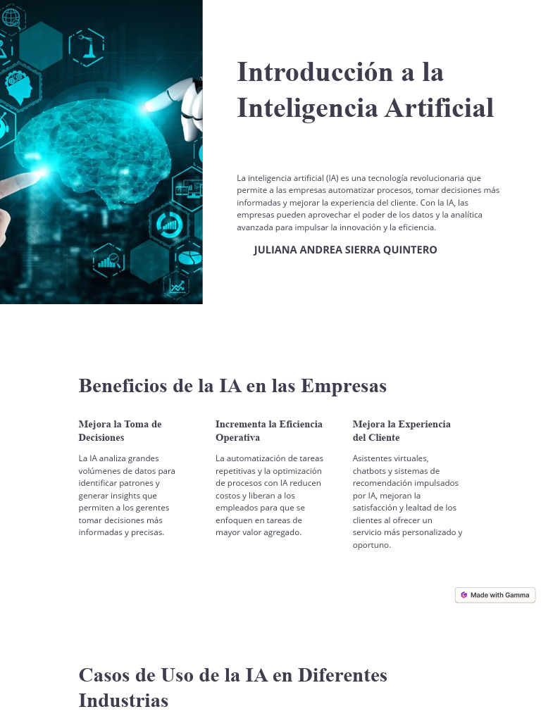 Introduccion A La Inteligencia Artificial | PDF | Inteligencia artificial | Inteligencia (IA) y ...