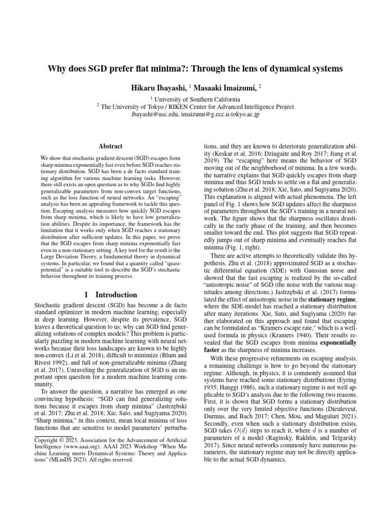 5 Why Does SGD Prefer Flat Minim | PDF | Artificial Neural Network ...