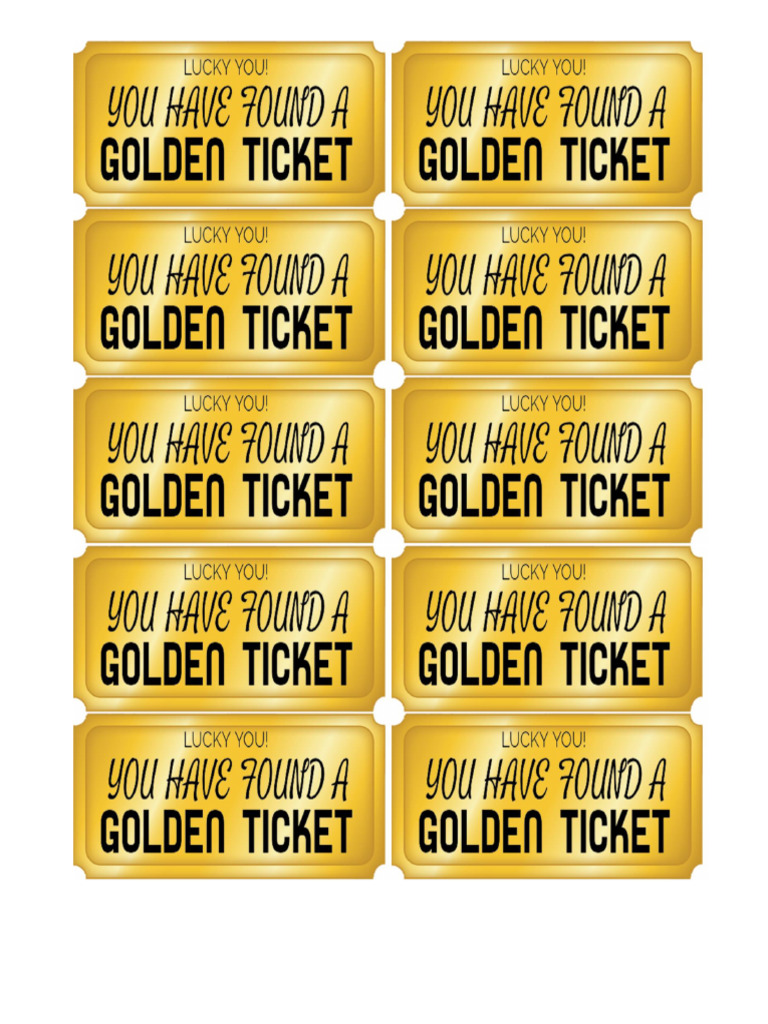 Golden Tickets | PDF