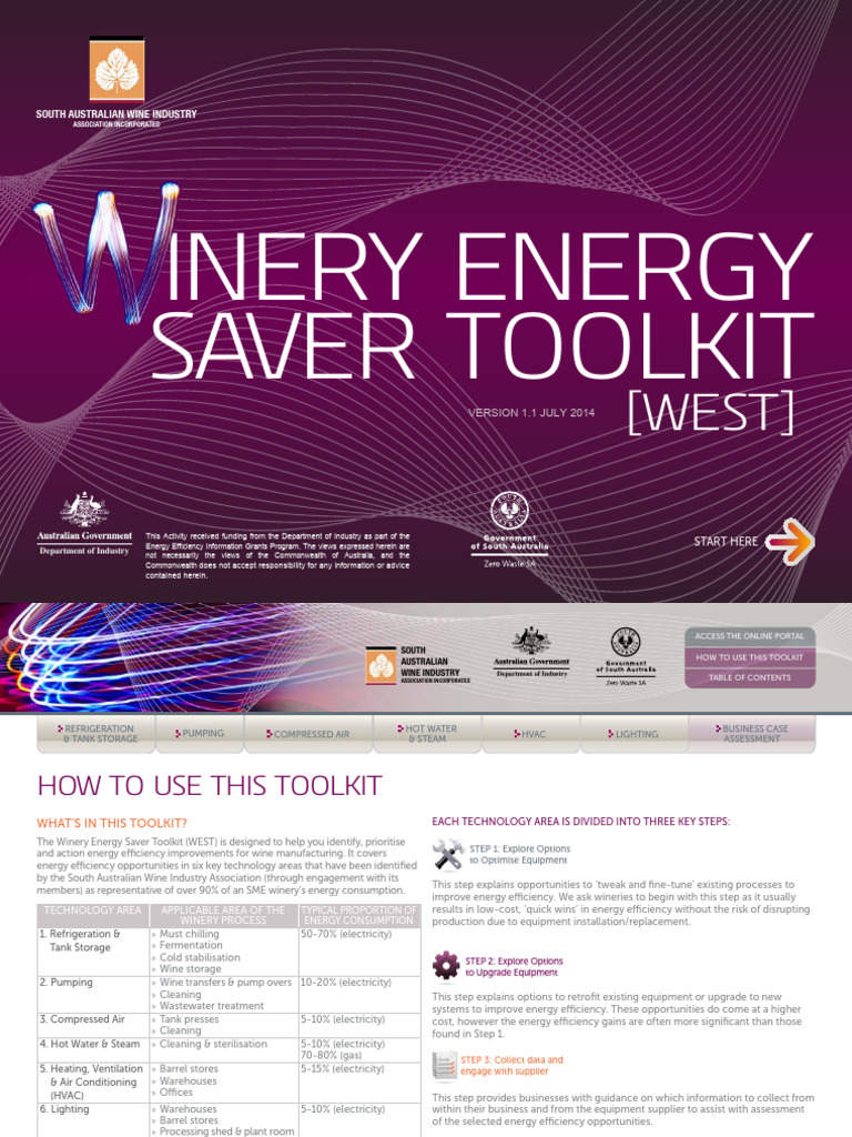 Winery Energy Saver Toolkit v1.1 - Web | PDF | Air Conditioning ...