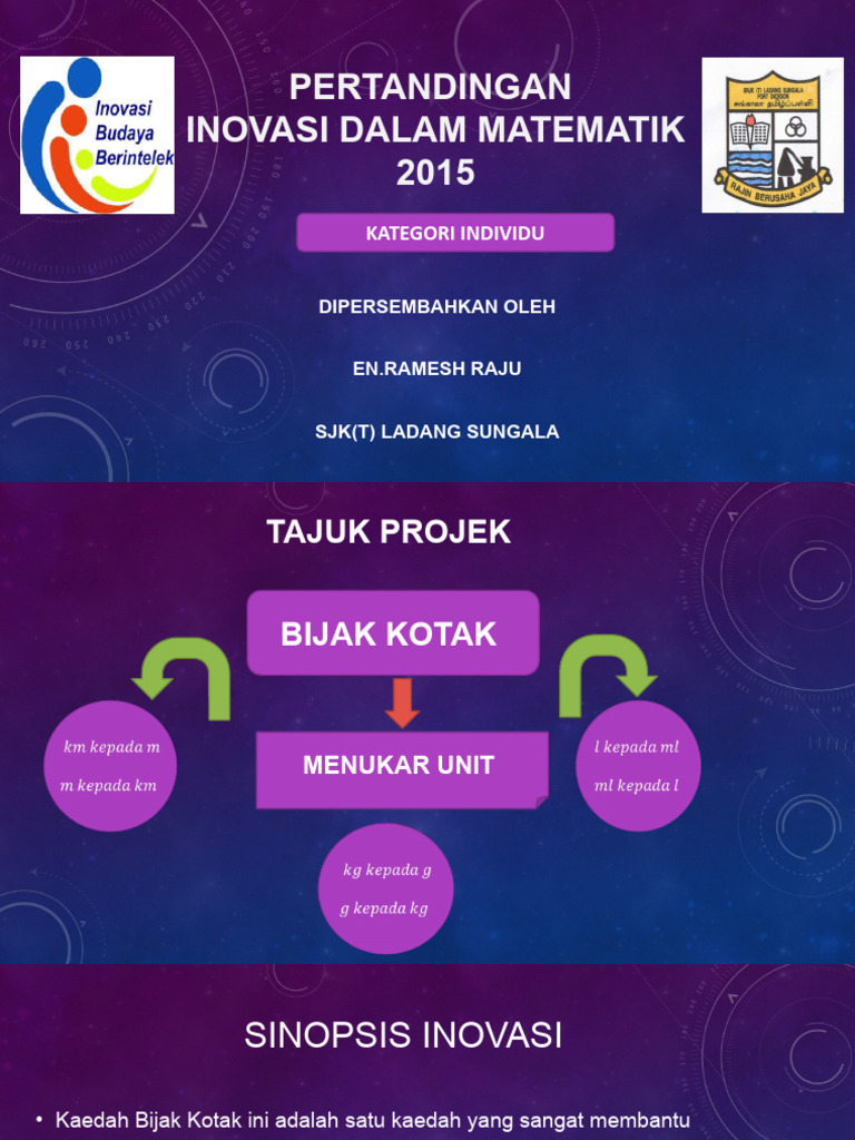 CONTOH Pertandingan Inovasi Matematik | PDF