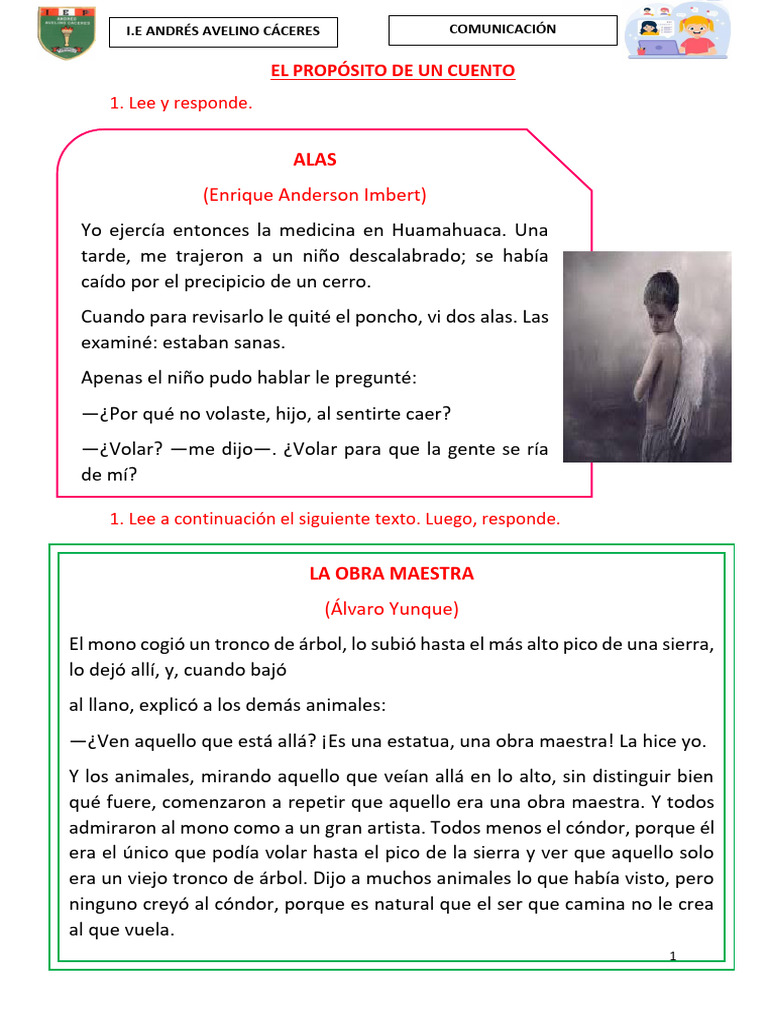 Niño descalabrado y sus alas | PDF | Artes del Lenguaje y Comunicación