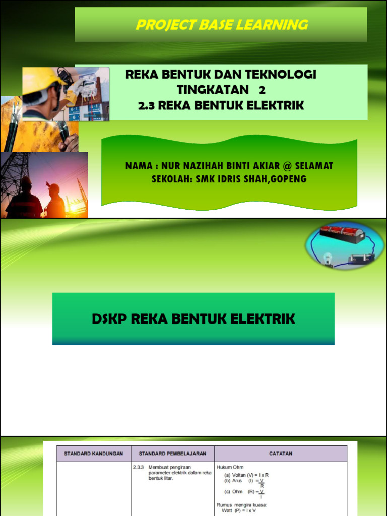 Projek Gajet Lampu Elektrik Tingkatan 2 | PDF
