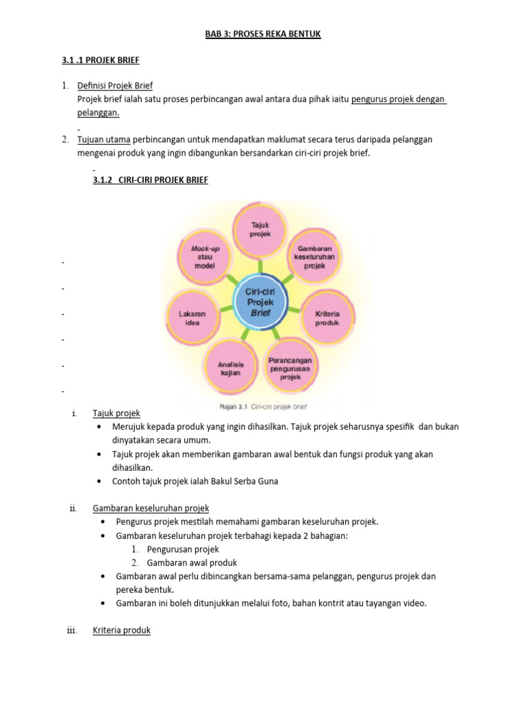 Bab 3 Projek Brief | PDF