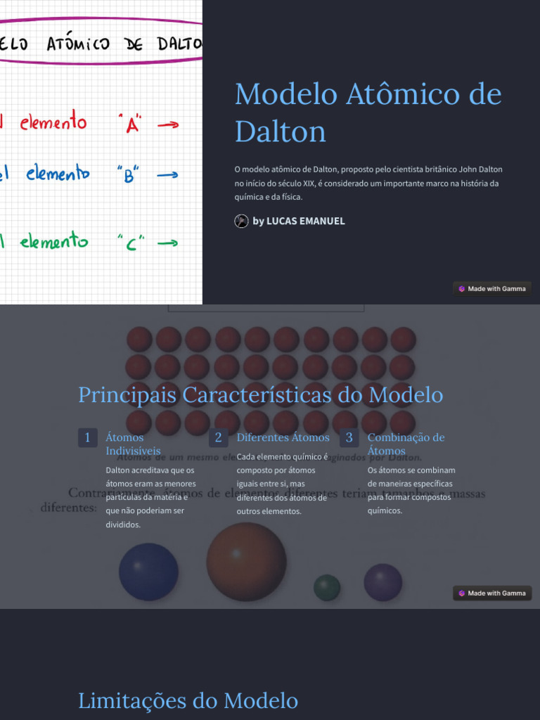 Modelo-Atomico-de-Dalton | PDF
