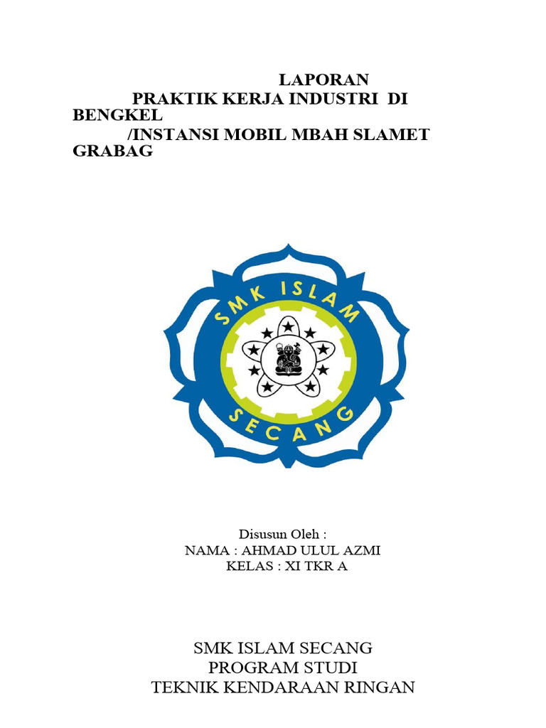 Format Laporan Prakerin TKR Dan Aka | PDF