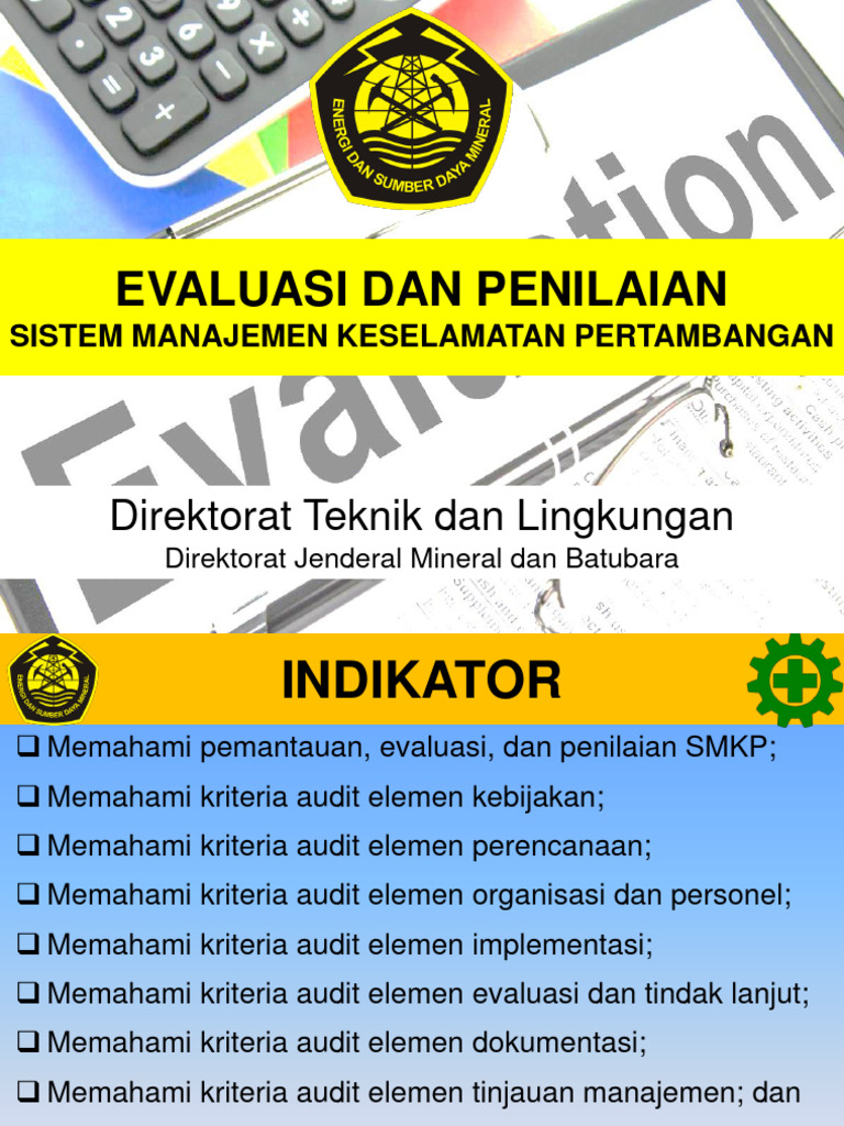 D. EVALUASI DAN PENILAIAN AUDIT SMKP - SDKP - Jan 2019 | PDF | Teknologi & Rekayasa