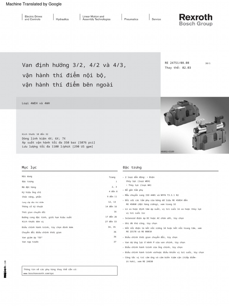 Rexroth 4WEH 4WH TV) | PDF