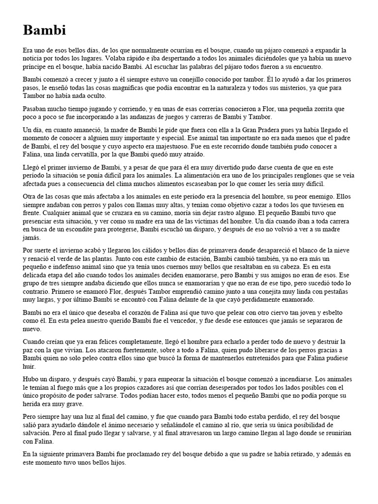 Bambi ES EN | PDF