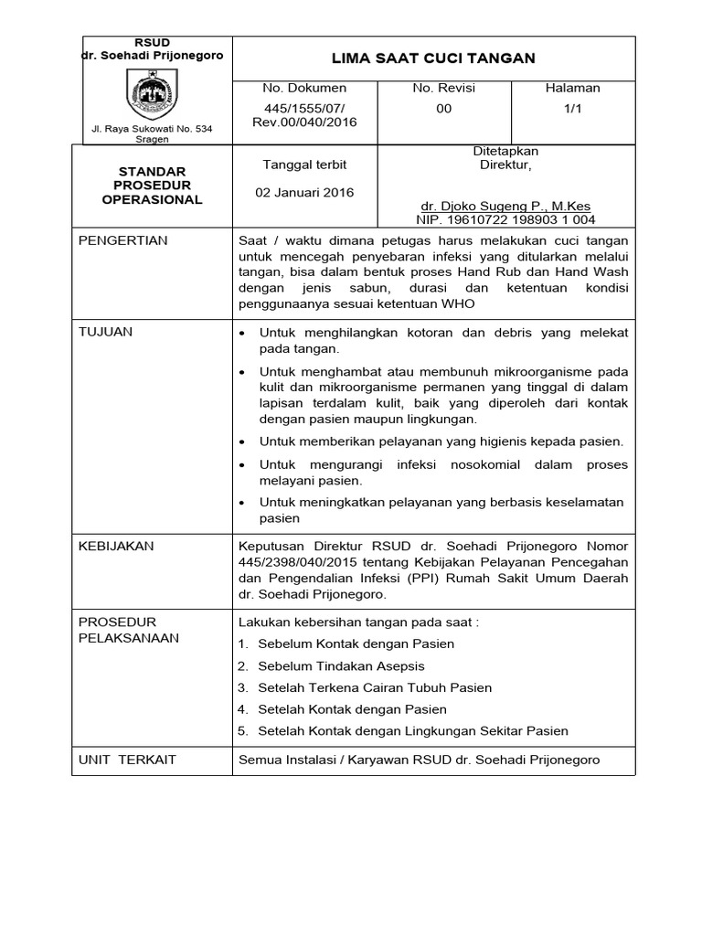 SPO - LIMA SAAT CUCI TANGAN Fix | PDF