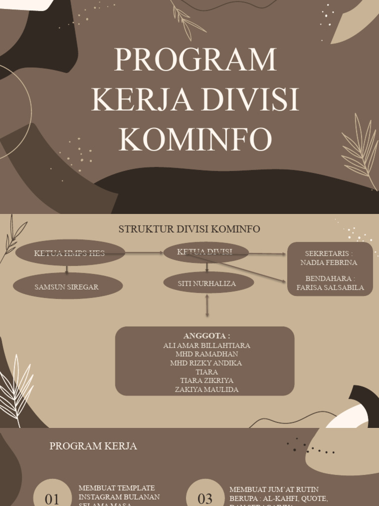 Proker Divisi Kominfo | PDF