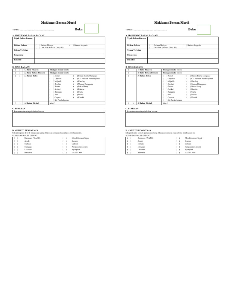 Borang Nilam 2023 Pdf