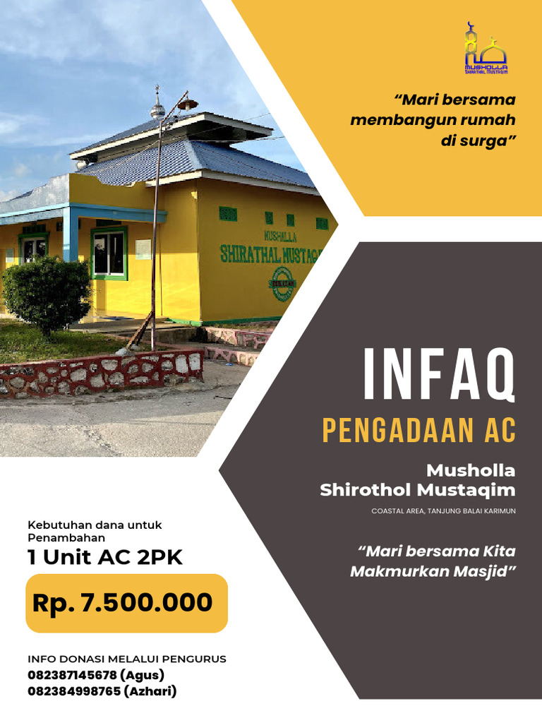 contoh banner infaq masjid | PDF