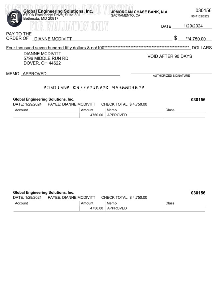 Wire check sample | PDF