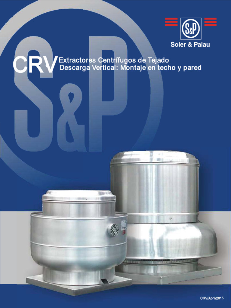 Extractores de Techo CRV | PDF | Motores | Aluminio