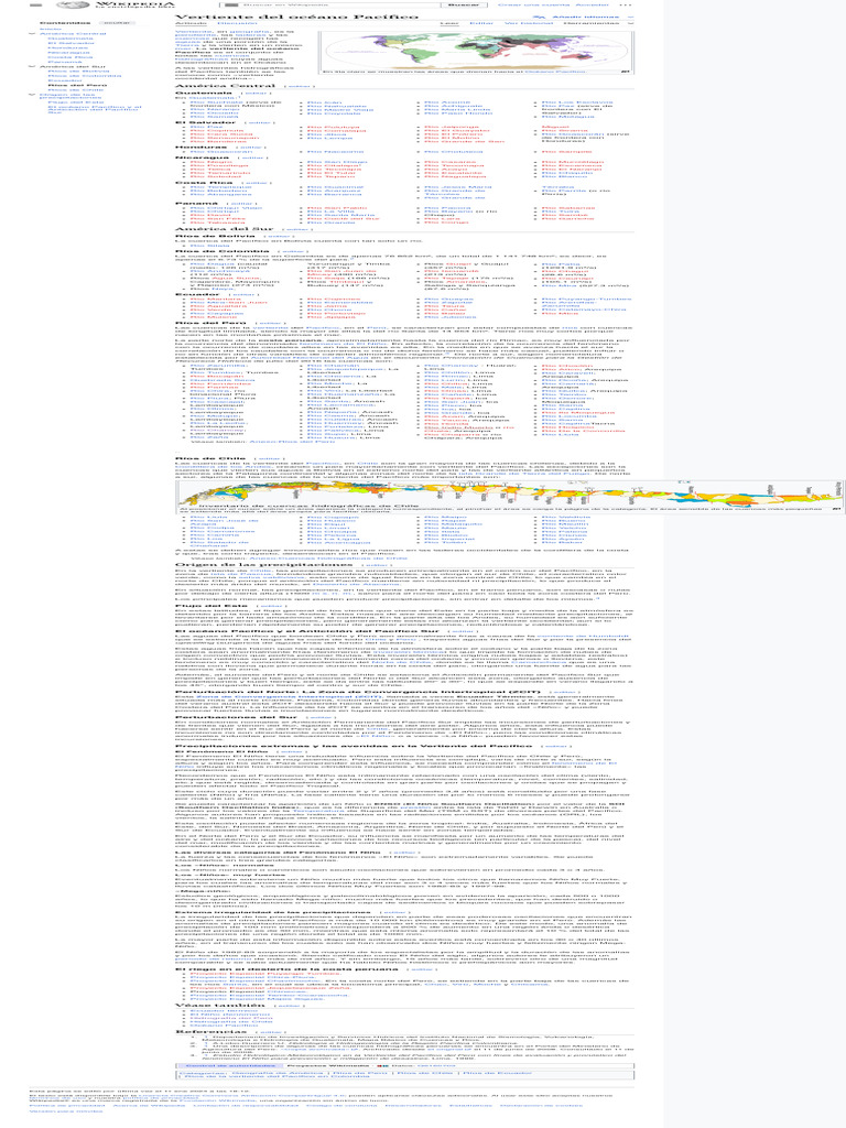 Vertiente Del Océano Pacífico - Wikipedia, La Enciclopedia Libre | PDF ...