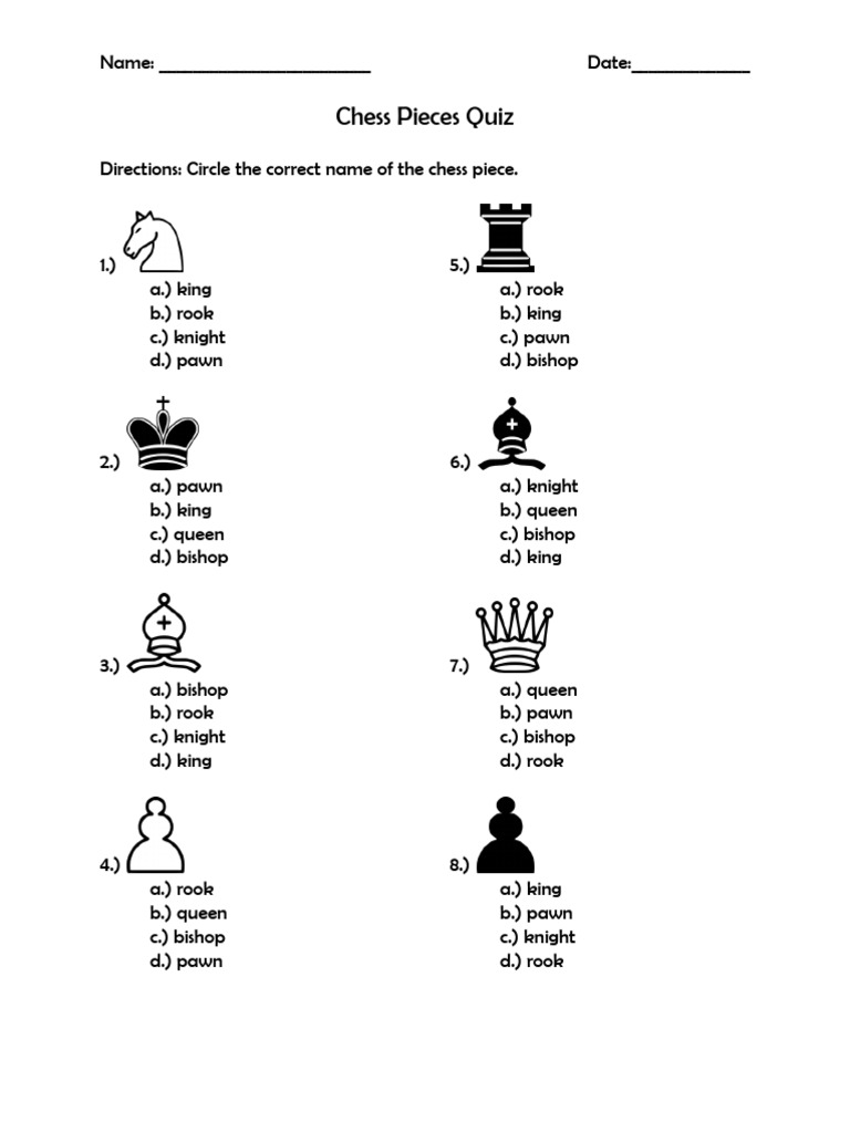 quiz 1 | PDF | Chess | Abstract Strategy Games