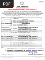 DU Datesheet - May-June 2025 | PDF | Bachelor Of Arts | Qualifications