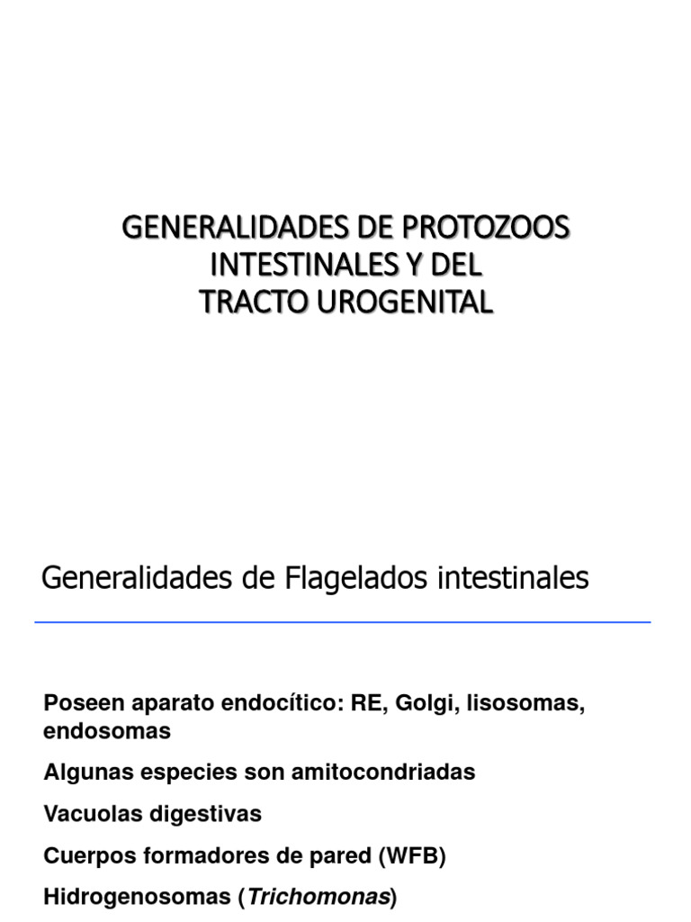 Flagelados Intestinales Hoy | PDF | Diarrea | Biología