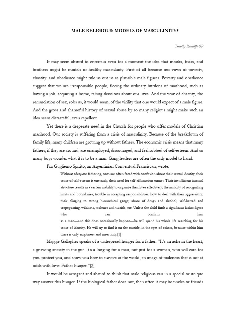 T RADCLIFFE_ MODELS OF... | PDF | Monk | Dominican Order