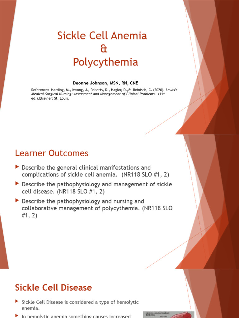 Sickle Cell Anemia and Polycythemia Overview | PDF | Red Blood Cell ...