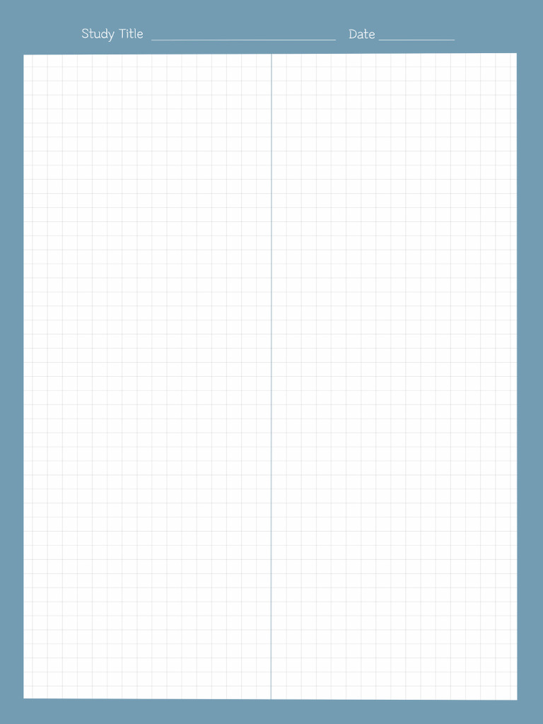 Study Grid Note 02 Blue | PDF