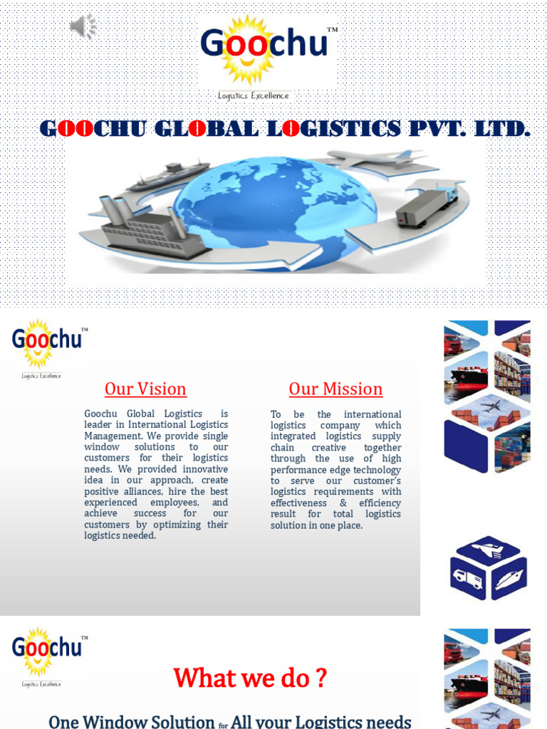 GOOCHU-GLOBAL-LOGISTICS-PVT.-LTD-PROFILE | PDF | Logistics | Cargo