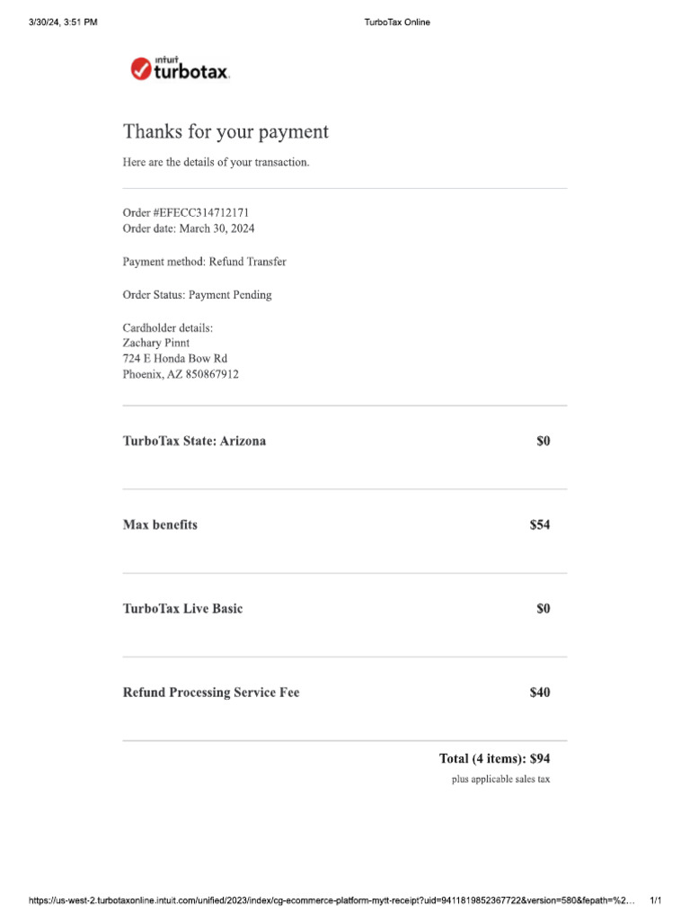Tax Receipt | PDF