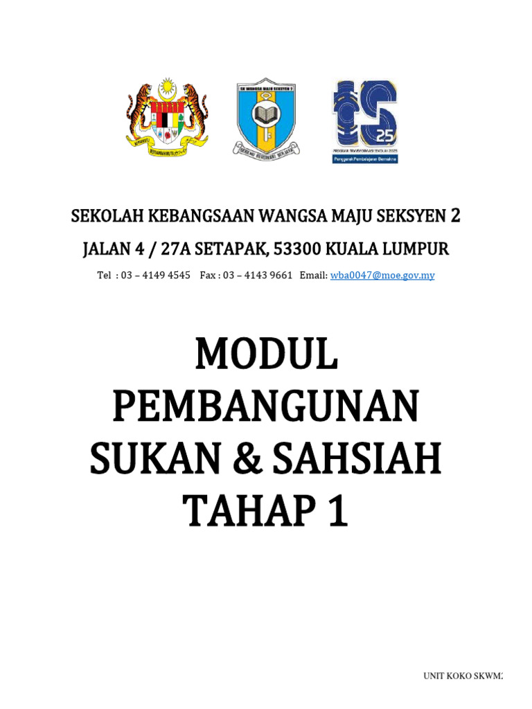 Modul Pembangunan Sukan Tahap1 Pdf