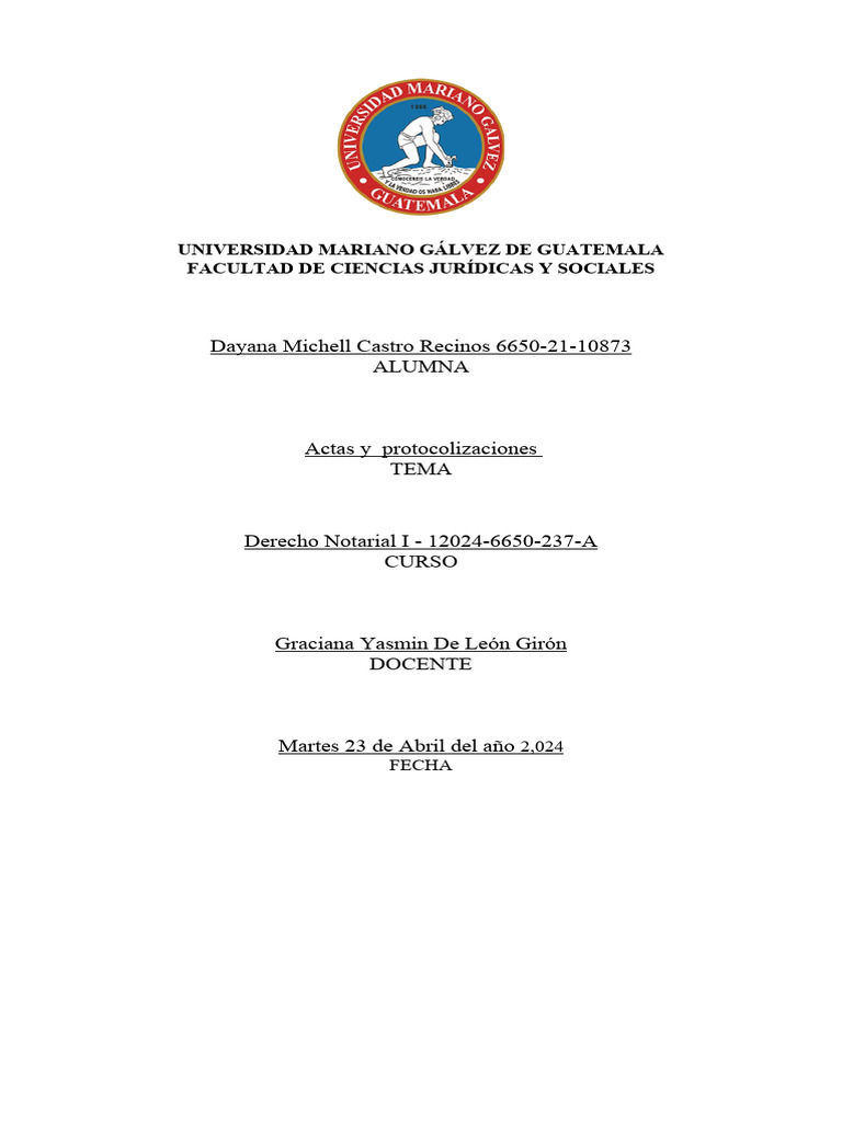 Hojas de Protocolo | Descargar gratis PDF | Guatemala | Ley común