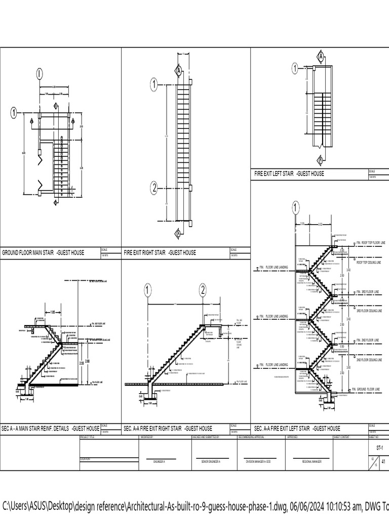 Training Center Stair Elevation Plan | PDF | Buildings And Structures | Architectural Elements