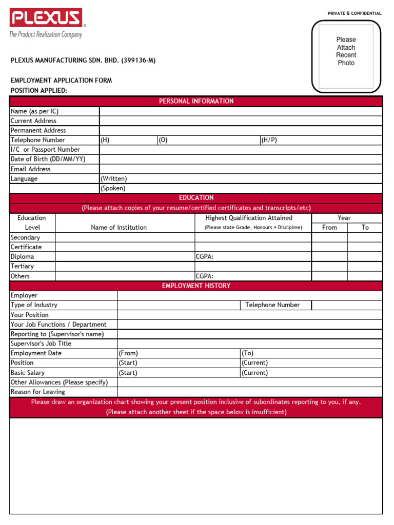 Application Form (2019) - Updated | PDF | Employment | Labor