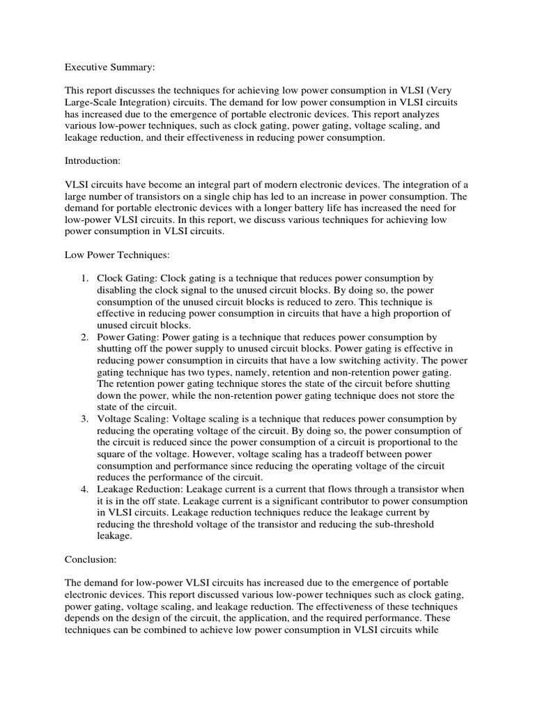 Executive Summary | PDF | Electronic Circuits | Electrical Components