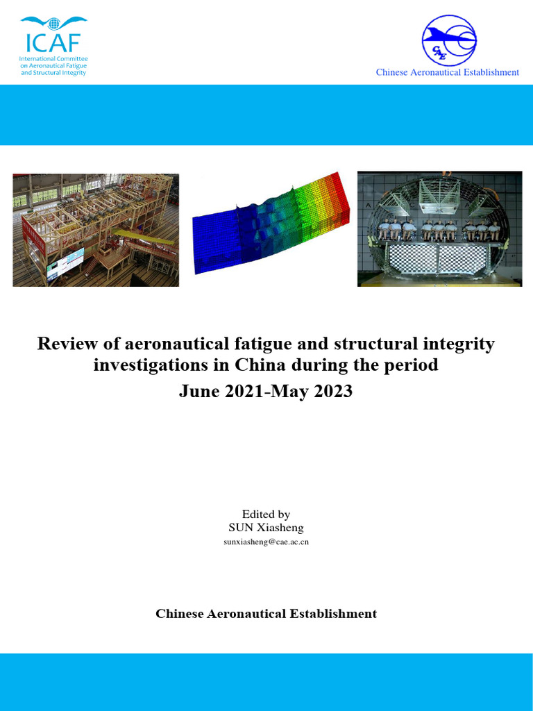 ICAF2023 National Review China | PDF | Fatigue (Material) | Composite Material