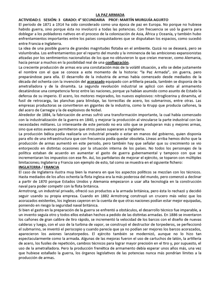 La Paz Armada | PDF | Acorazado | Destructor