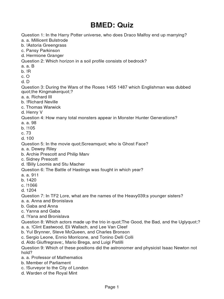 BMED275 Handout 10 | PDF