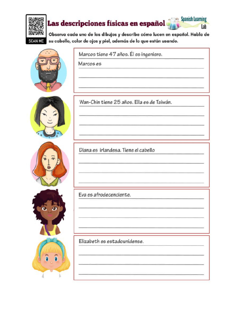 Adjetivos y Descripiones | PDF
