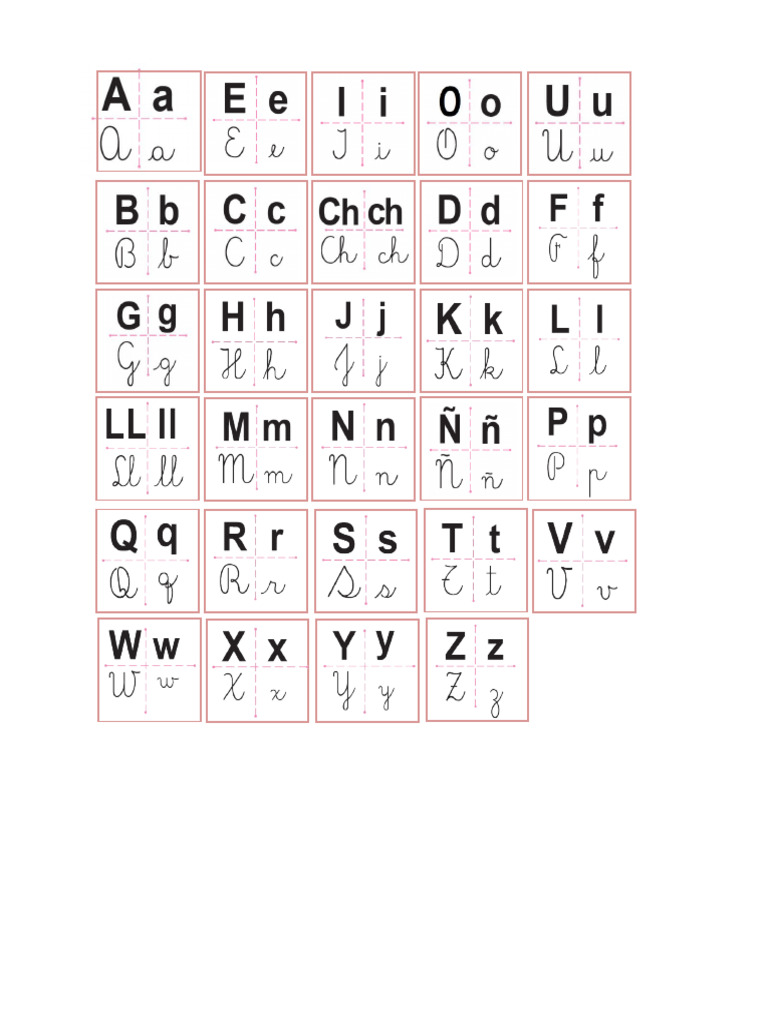 Abecedario - Mayuscula-Minuscula | PDF