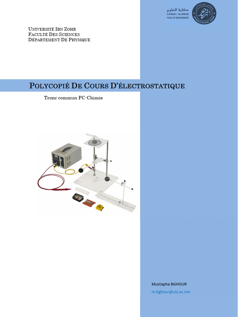 Electrostatique | PDF | Champ électrique | Électrostatique