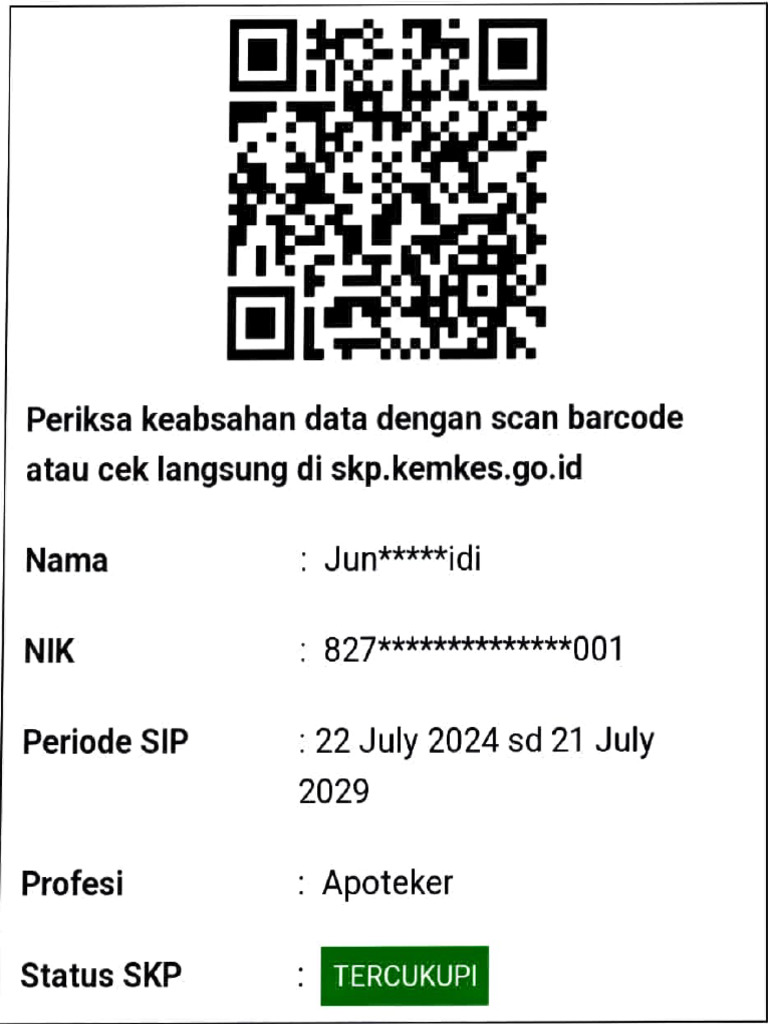 8. BUKTI KECUKUPAN SKP | PDF