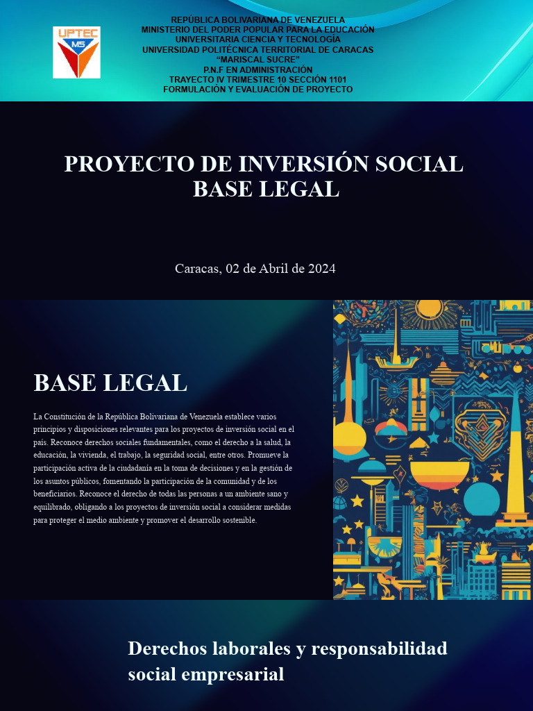 BASE-LEGAL Formulación y Evaluación de Proyecto | PDF | Planificación ...