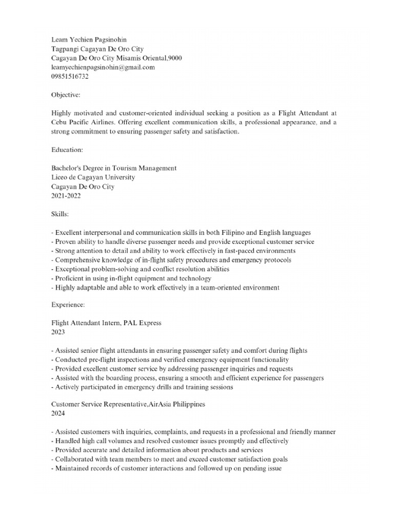 Application Letter Resume | PDF