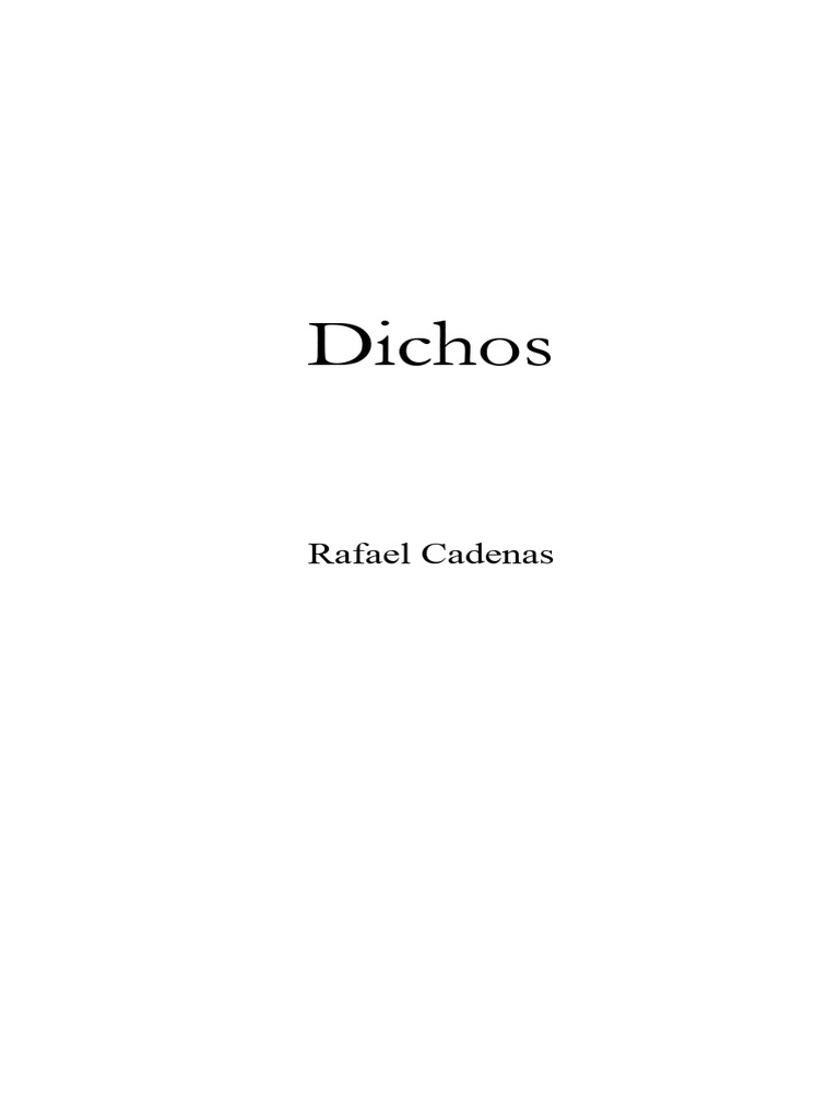 Dichos | PDF | Amor | Comunismo